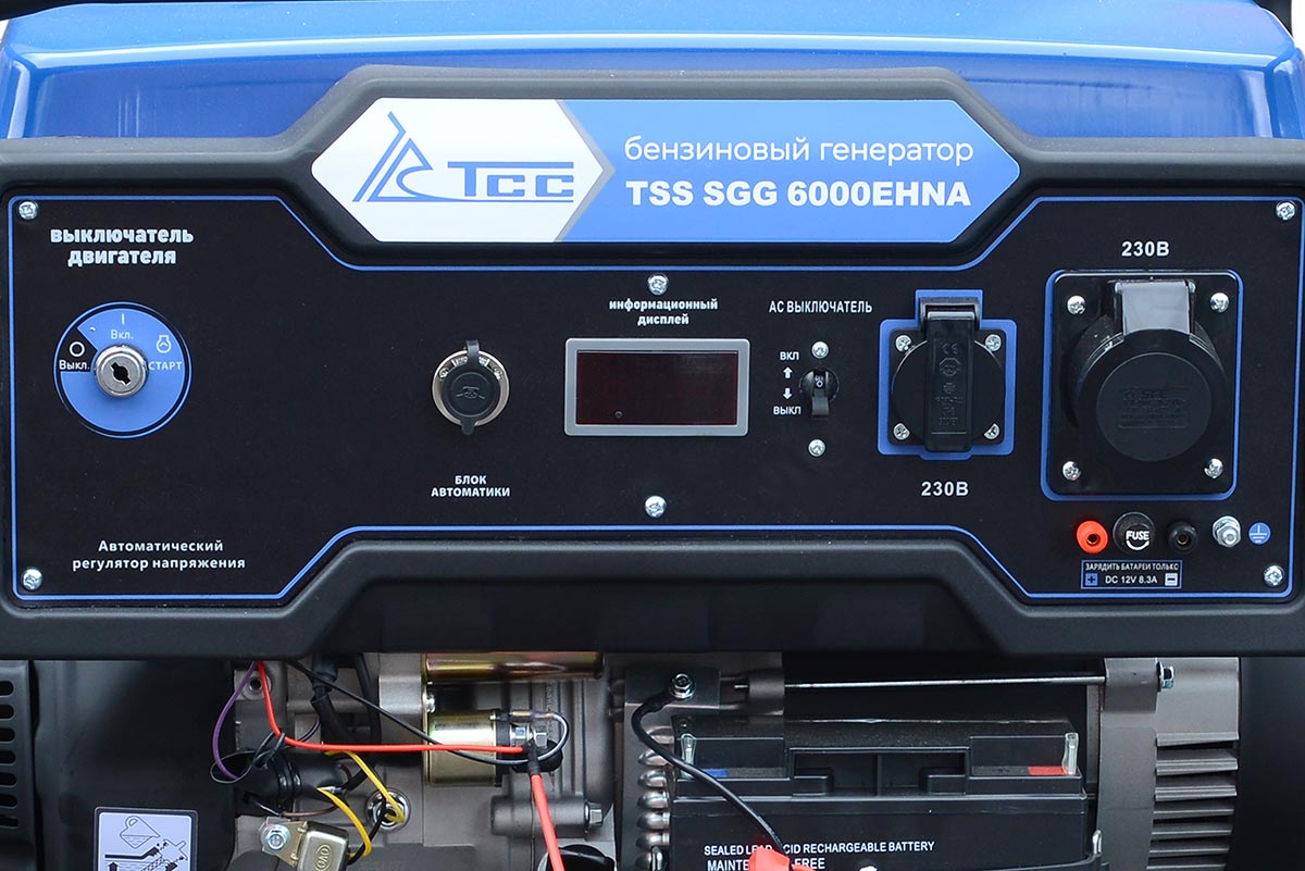 Бензиновый генератор 6 кВт с автозапуском (АВР) TSS SGG 6000EHNA от ...
